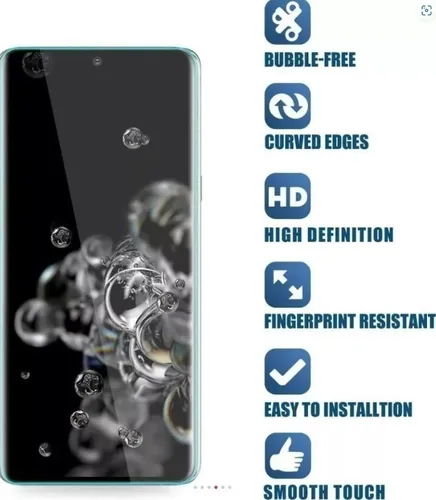 Mica Cristal Templado Nano Uv Curva Galaxy S20 Ultra Meses Sin Intereses