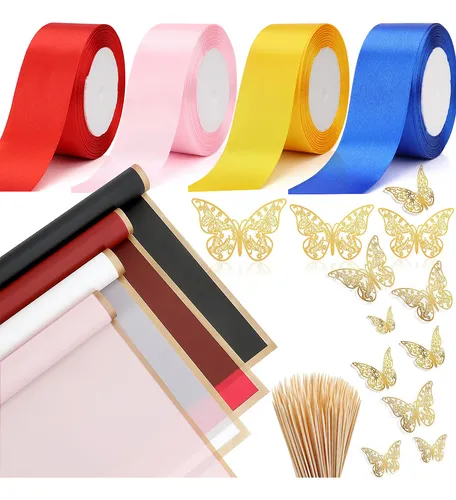 Listón Barrotado De 4 Cm Y 176 M 8 Rollos | MercadoLibre