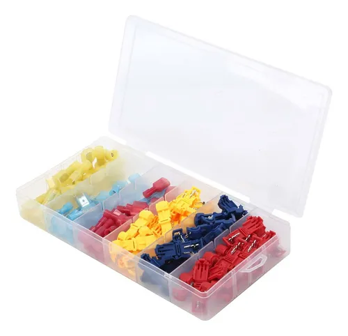 Terminal De Fiação 120pcs Tipo T Cabo Elétrico Rápido | Parcelamento ... Terminal De Fiação 120pcs Tipo T Cabo Elétrico Rápido | Parcelamento ...