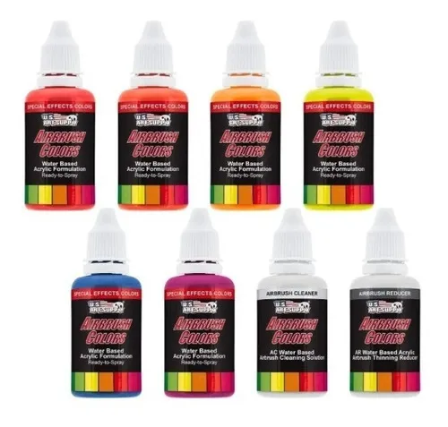 Juego De 6 Pinturas Acrilicas Neon Aerografia Para Cuero | MercadoLibre Juego De 6 Pinturas Acrilicas Neon Aerografia Para Cuero | MercadoLibre
