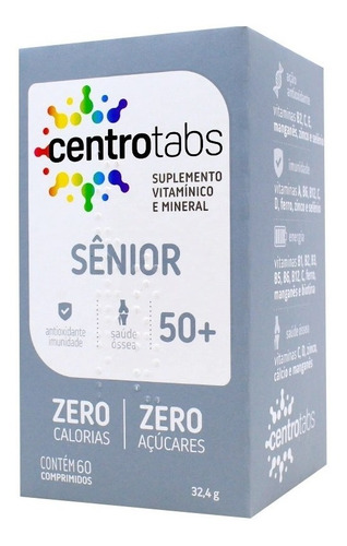 Centrotabs Senior Suplemento Vitaminico Mineral 60 Cap | MercadoLivre Centrotabs Senior Suplemento Vitaminico Mineral 60 Cap | MercadoLivre