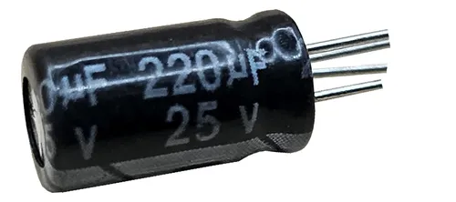 Capacitor Electrolitico 220 Uf 25v (100 Piezas) | Envío gratis