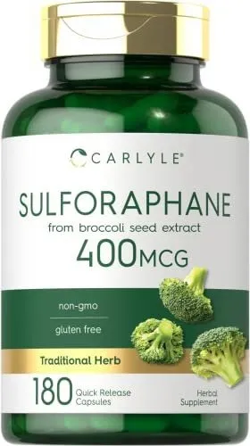 Sulforafano 400 Mcg Extracto De Semillas De Brocoli 180 Cap Envío Gratis