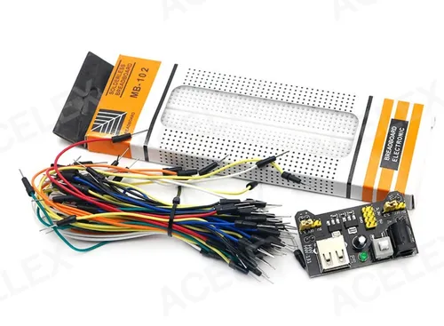 Pack Electronico Robotica Protoboard Cables Fuente Arduino En Venta