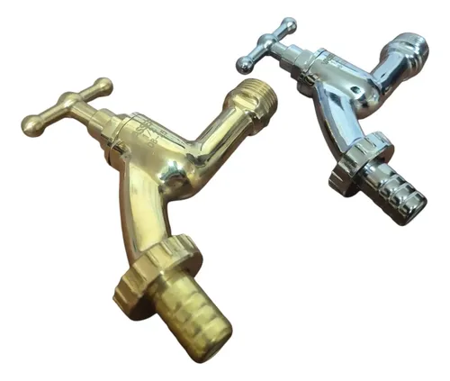 Canilla Bronce Dorada Vasser Pico Manguera 1/2 | Envío gratis