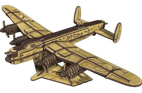 Avião Avro Lancaster. Quebra Cabeça 3d. Miniatura Em Mdf | MercadoLivre Avião Avro Lancaster. Quebra Cabeça 3d. Miniatura Em Mdf | MercadoLivre
