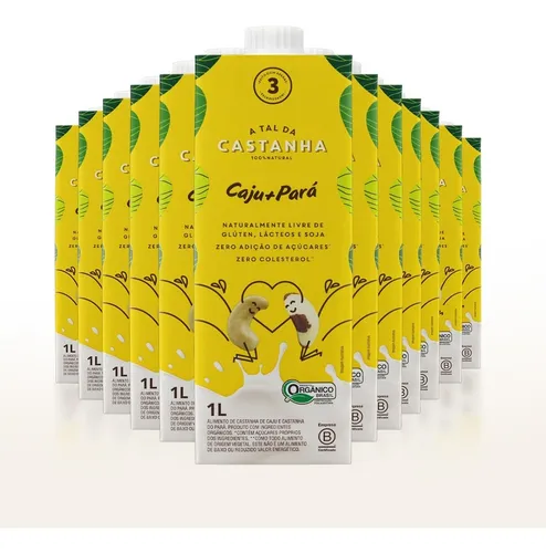 Bebida Vegetal A Tal Da Castanha De Caju 1l Cx C 12 Un Frete Grátis