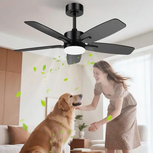 Ventilador de Techo Airwit con Luz LED, 107 cm, Motor de CC y Control ...