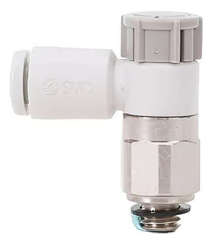 Regulador De Caudal Roscado M5 Smc As1201f-m5-06a 6mm 2 Pzas Regulador De Caudal Roscado M5 Smc As1201f-m5-06a 6mm 2 Pzas