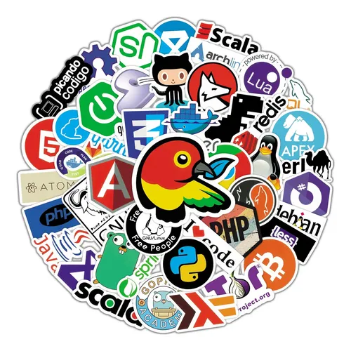 Pegatinas De Programación De Internet Java Php Docker Geek H Meses