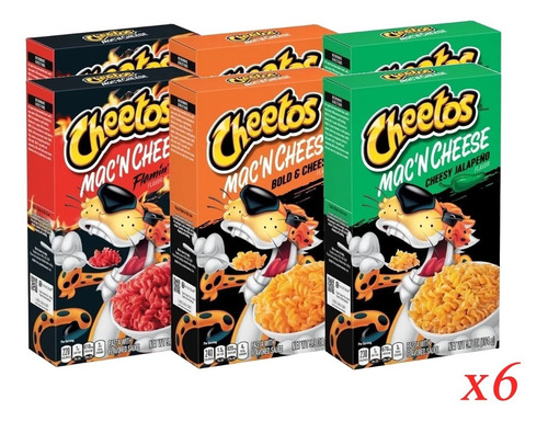 Cheetos Mac And Cheese Macarrones 6 Pack Flamin Hot Envío Gratis