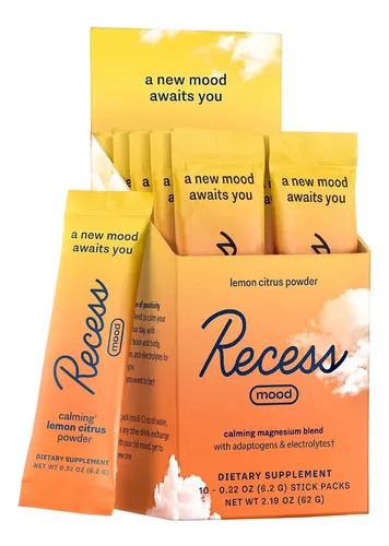 Supplement Drink Recess Mood Powder W/ Magnesium & Electroly | MercadoLivre