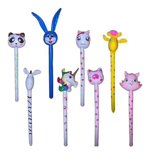 10 Inflable Animal Largo 1mt Plastico Fiesta Niño Zoo Rave | MercadoLibre