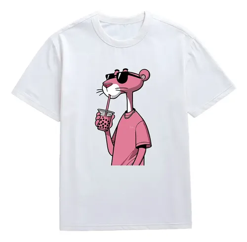Playera Strapless Hombre Rosa Con Dibujos Animados | MercadoLibre