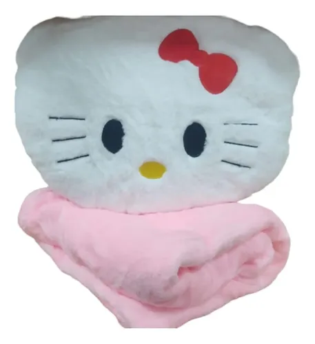 Hello Kitty Almohada Con Frazada De Felpa Cojín Cobija Rosa | Meses sin ...