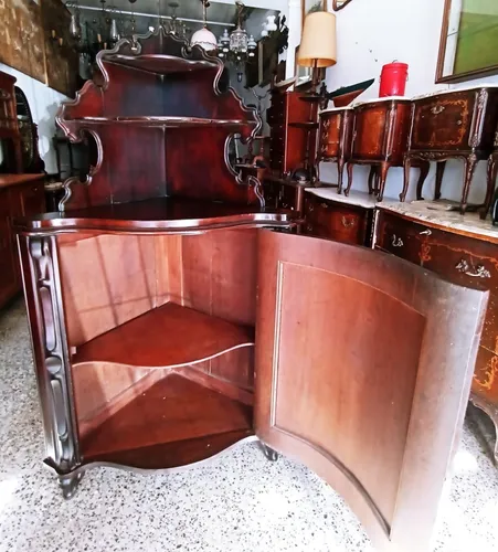 Antiguo Mueble Esquinero Con Biblioteca Estilo Reina Ana en venta en ... Antiguo Mueble Esquinero Con Biblioteca Estilo Reina Ana en venta en ...
