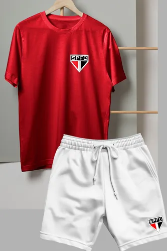 Conjunto Bermuda Moletom E Camiseta São Paulo | Parcelamento sem juros Conjunto Bermuda Moletom E Camiseta São Paulo | Parcelamento sem juros
