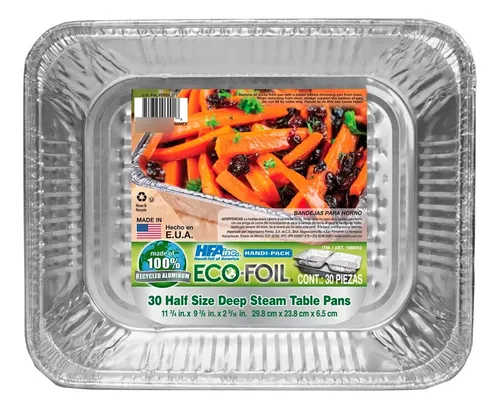 Bandejas Para Horno Eco Foil 1688451 30 Pzas