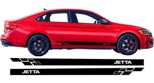 Sticker Franjas Laterales Diseño Para Volkswagen Jetta Meses Sin Interés