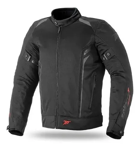 Campera Moto Cordura Seventy Degrees Sd-jt32 Negro Gris Rpm®