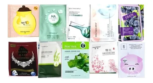 Mascarillas Coreanas 15 Piezas Hidratante Exfoliante Meses Sin Intereses