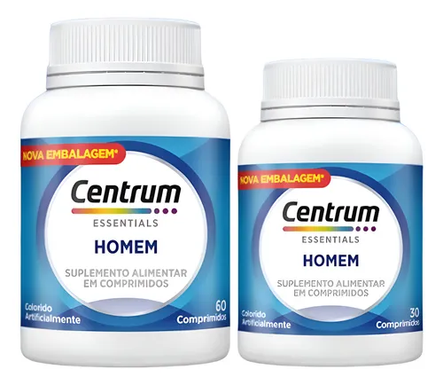 Kit Multivitamínico Centrum Homem Com 30+60 Comprimidos Sem Sabor | MercadoLivre