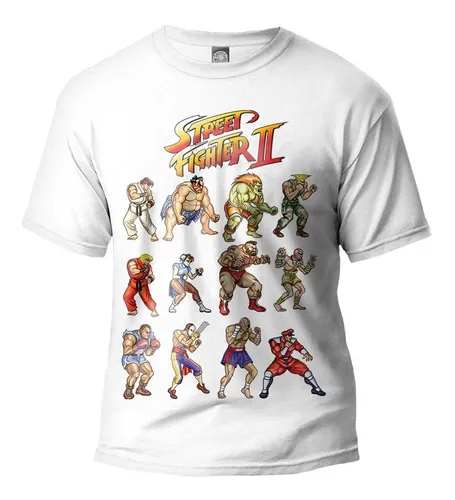 Playera Street Fighter 2 Sfii Ryu Ken Bison Chun Li Guile Playera Street Fighter 2 Sfii Ryu Ken Bison Chun Li Guile