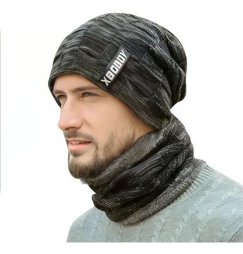 Kit Touca Gorro + Cachecol Gola Forrada Térmica Lã Inverno | MercadoLivre