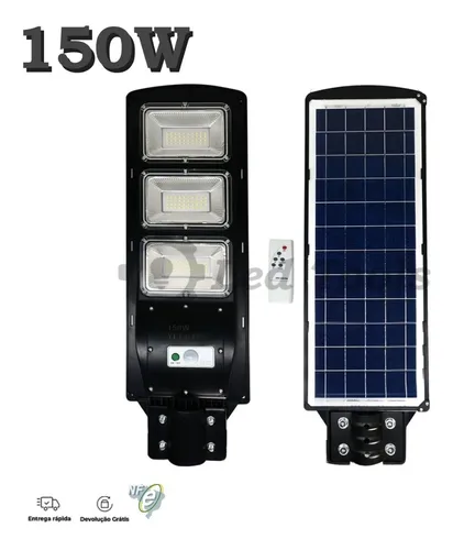 Luminaria Solar Pública Poste Rua Led 150w | MercadoLibre Luminaria Solar Pública Poste Rua Led 150w | MercadoLibre