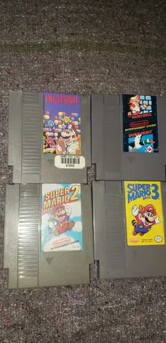 4 Cartuchos De Nintendo De Mario Para Nintendo Nes | MercadoLibre