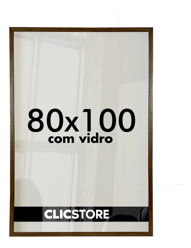 Moldura 80x100 Vidro Quadro Fotografia Poster Quebra Cabeça | Frete grátis