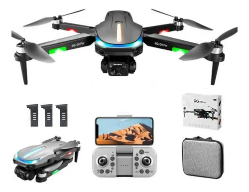 Drone Rg100 Pro 4k Com 3baterias Brushless (sensor) Case | Frete grátis