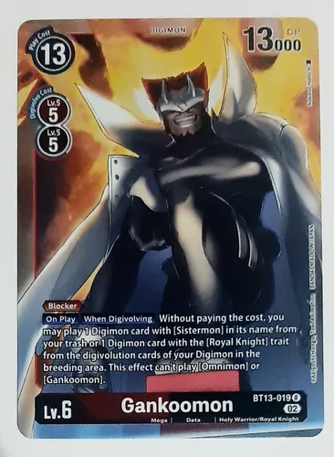 Carta Gankoomon Bt13 019 R Digimon Tcg Versus Royal Knights | MercadoLibre