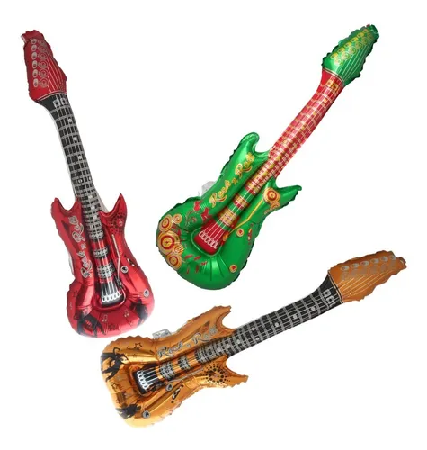 Balão Guitarra Metalizada 92cm - 3 Unid. | MercadoLivre