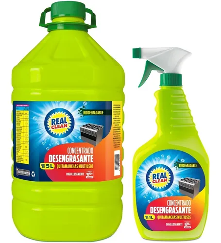 Desengrasante Real Clean Quitamanchas 5l +900ml | MercadoLibre Desengrasante Real Clean Quitamanchas 5l +900ml | MercadoLibre