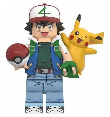 Ash Ketchum Pikachu Pokémon Minifiguras Cuotas Sin Interés