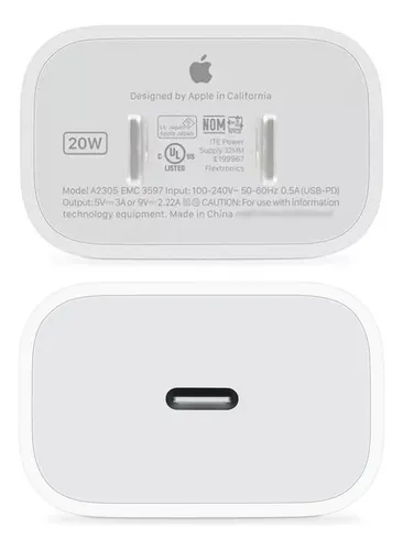 Cubo Cargador Rápida 20w Usb-c Apple iPhone Original A2305 | Meses sin interés