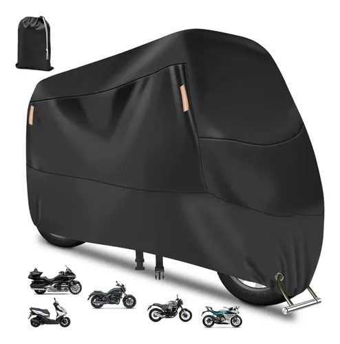Funda Impermeable Protección Solar Para Moto Grueso 210d Negro ...