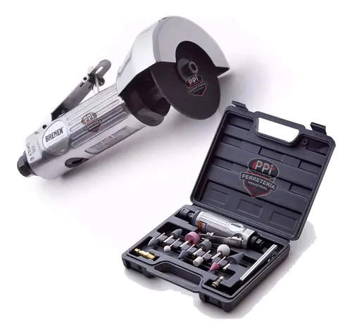 Kit Cortadora Neumatica Angular + Amoladora Recta Bremen Kit Cortadora Neumatica Angular + Amoladora Recta Bremen