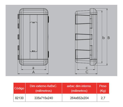 Abrigo Caixa Extintor Polipropileno 715x 355x 240 9/12kg | Parcelamento ... Abrigo Caixa Extintor Polipropileno 715x 355x 240 9/12kg | Parcelamento ...