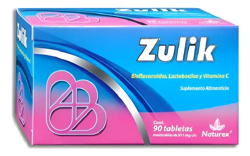 Tabletas Masticables Zulik P/ Tratamiento D Hemorroides C/90 Sin Sabor ...