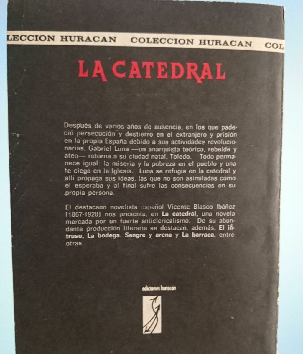La Catedral, Vicente Blasco Ibáñez | MercadoLibre La Catedral, Vicente Blasco Ibáñez | MercadoLibre