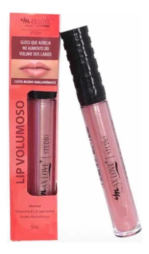 Gloss Labial Lip Volumoso Rosa Cintilante Max Love É Mercadolivre