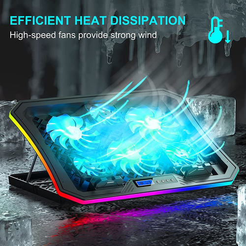 Topmate C12 Laptop Cooling Pad Rgb Gaming Notebook Cooler... | Cuotas ... Topmate C12 Laptop Cooling Pad Rgb Gaming Notebook Cooler... | Cuotas ...