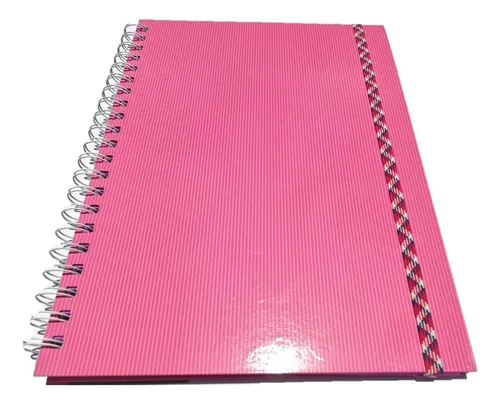 Cuaderno Profesional 100 Hojas Raya Pasta Dura Printaform Color Rosa