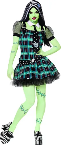 Disfraz Mujer Frankie Stein Traje Monster High Envío Gratis
