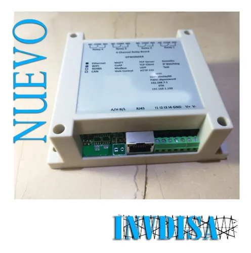 Ethernet Wifi Relay Switch Modbus Mqtt Tcp Udp Web