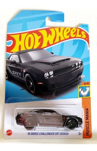 Hot Wheels 18 Dodge Challenger Srt Demon Negro 2023 Mercadolibre