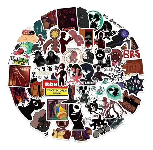 Roblox Doors Set De 50 Stickers Calcomanias Pegatinas