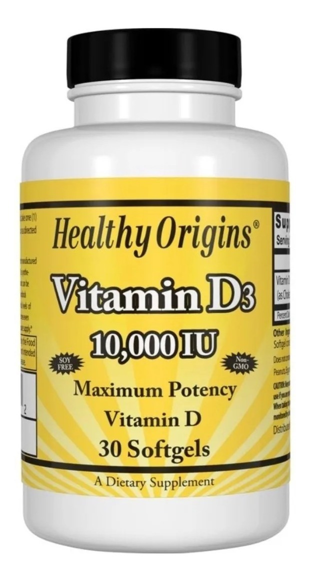 Vitamina D3 10000ui 30 Softgels Healthy Origins - Import Usa | Mercado ... Vitamina D3 10000ui 30 Softgels Healthy Origins - Import Usa | Mercado ...